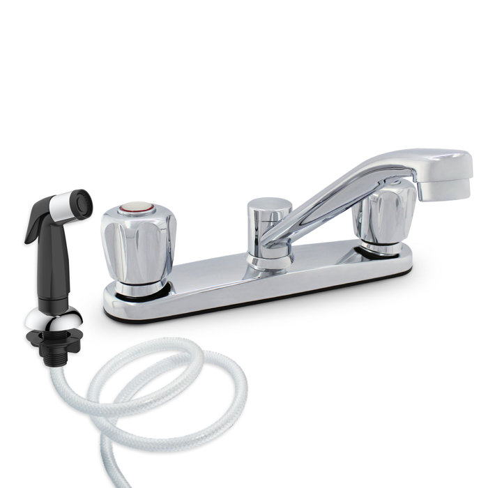 Plumb Tech Plumb Tech Kitchen Faucets Kitchen Faucet with Side Spray | Wayfair